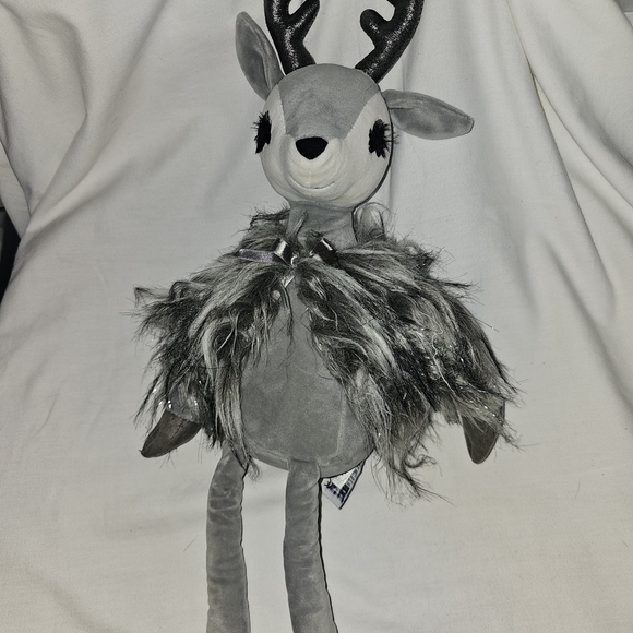 Jellycat | Toys | Jellycat Gray And White Plush Deer | Poshmark